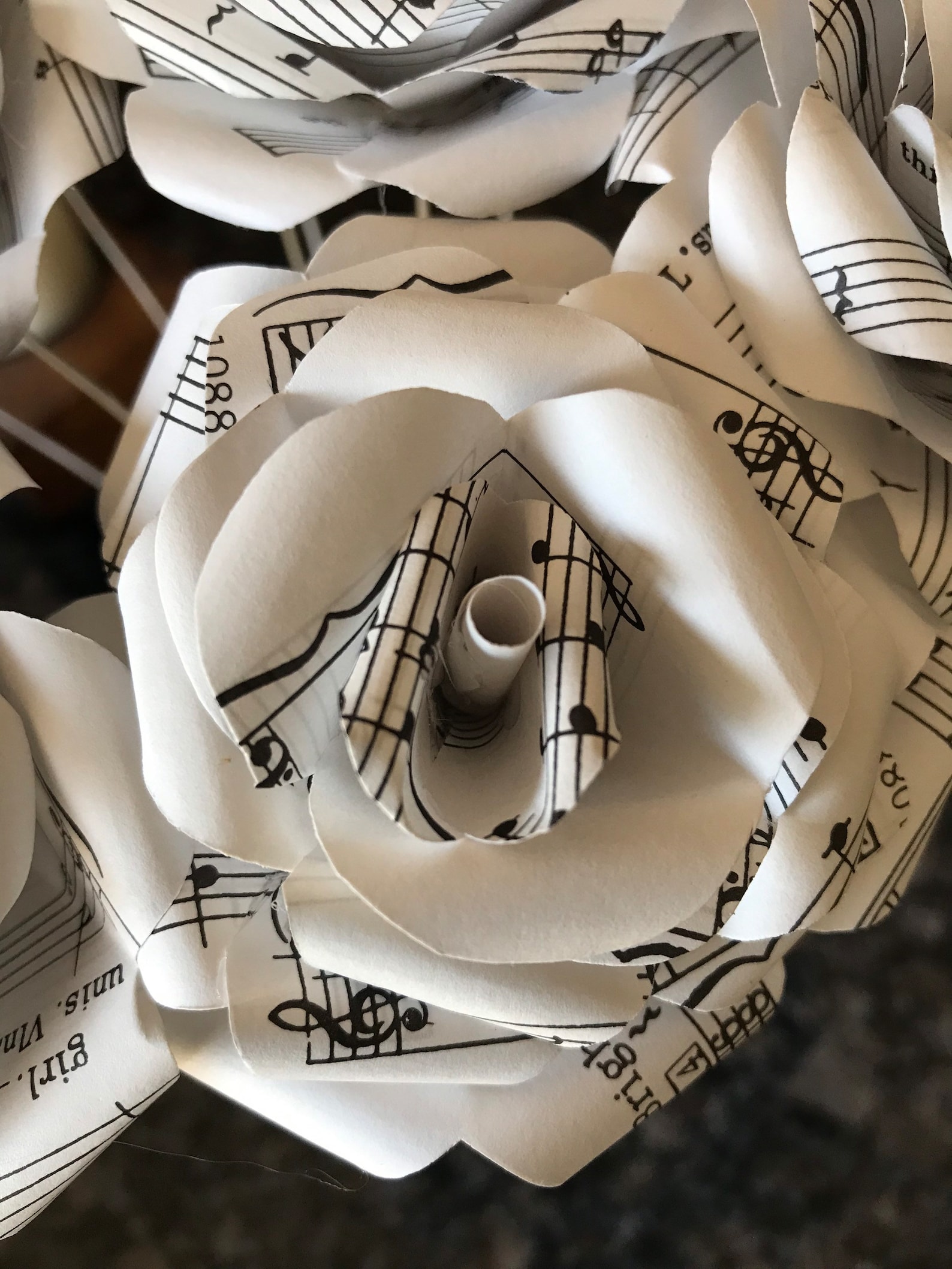 12 Sheet Music Roses Book Art Book Page Flowers Gift - Etsy