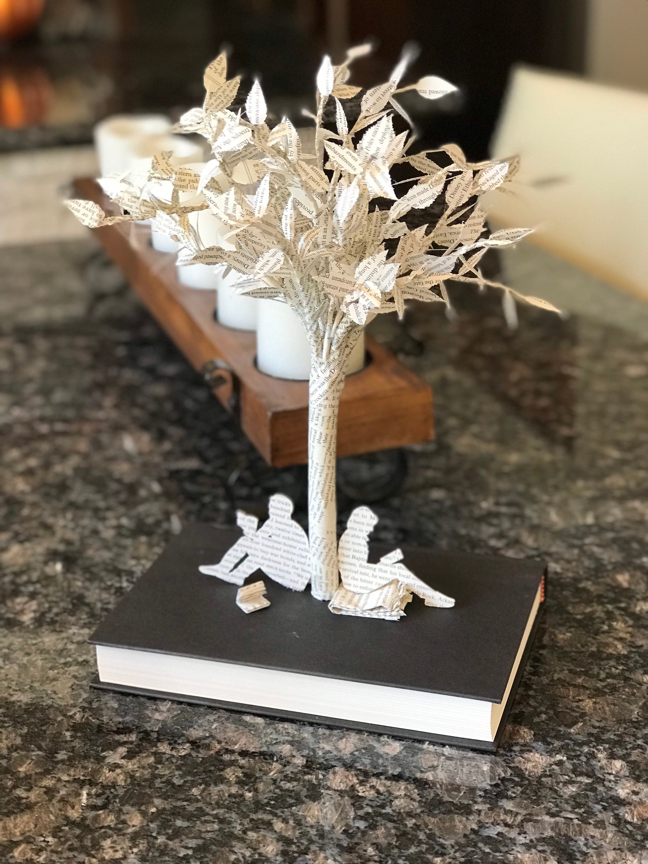Under the Tree Reading Book Art Book Sculpture Book - Etsy