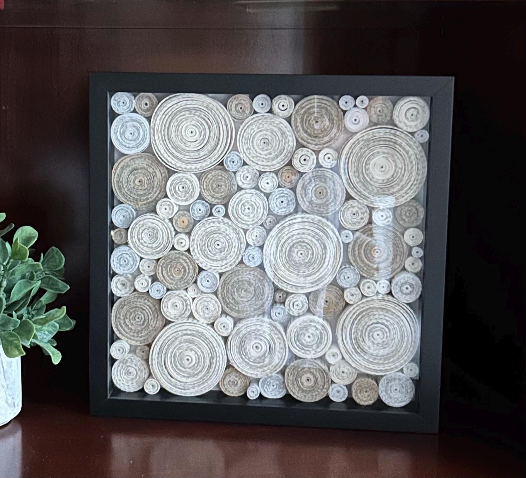 Going Around in Circles Book Sculpture - Book Art - Book Page Wall Art ...