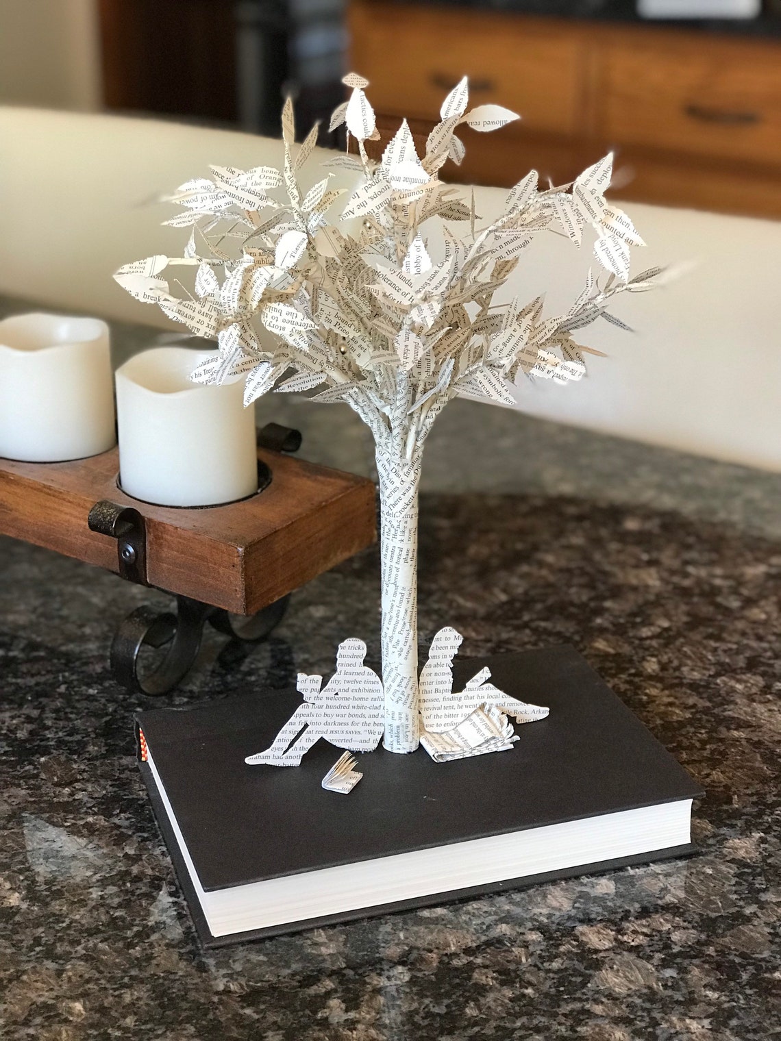 Under the Tree Reading Book Art Book Sculpture Book - Etsy