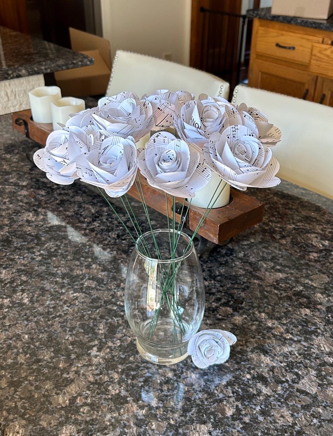 12 Sheet Music Roses - Book Art - Book Page Flowers - Music Gift - Etsy