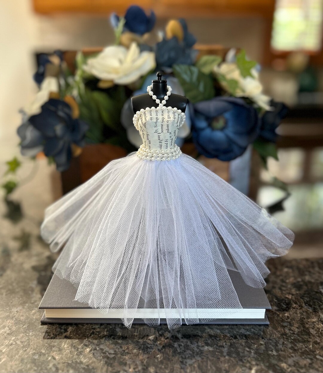 Dress of Words Gown - Book Sculpture - Book Art - Bridal Decor - Book ...