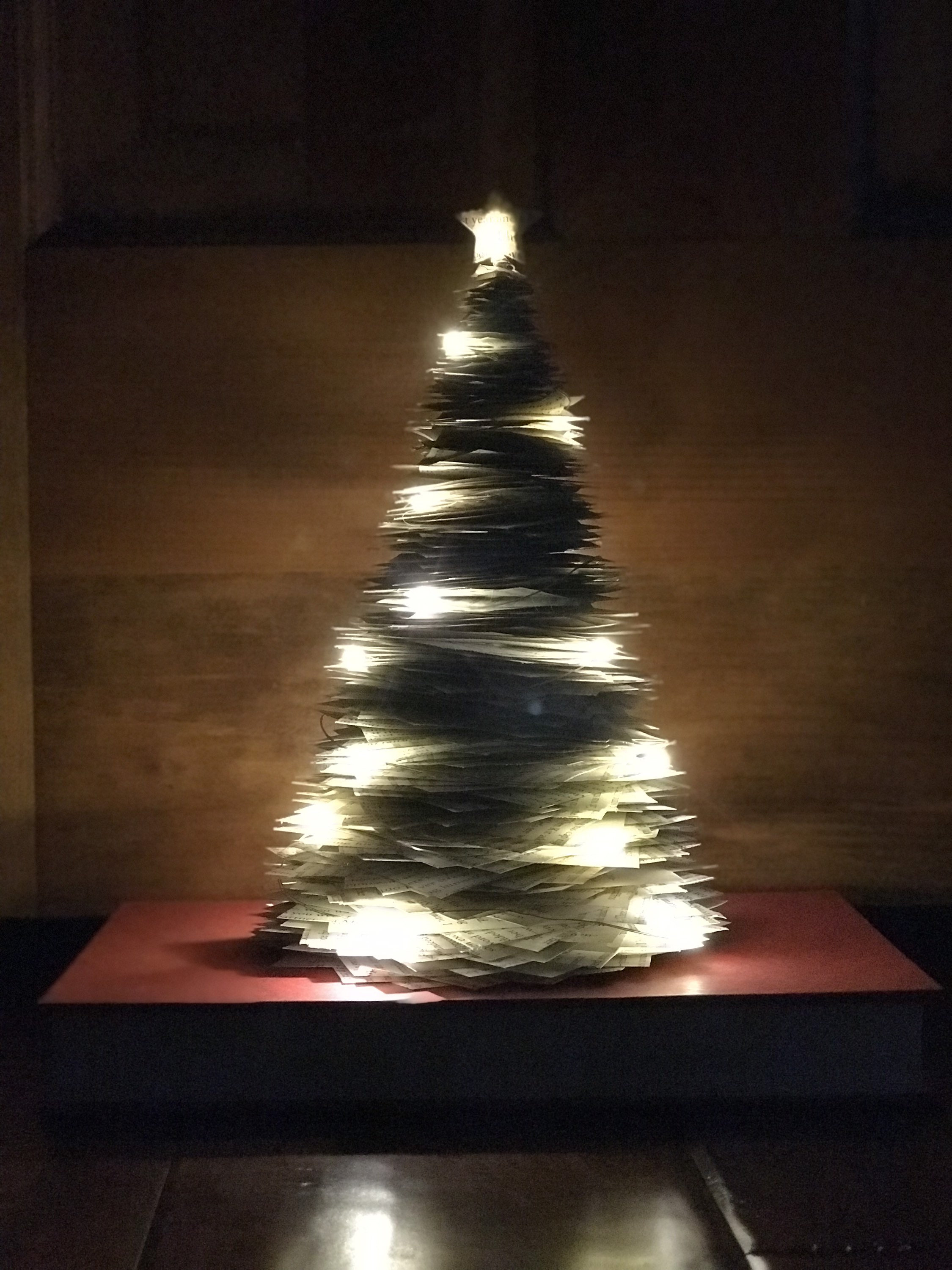 Oh Christmas Tree Book Page Paper Tree - Book Art - Holiday Decor ...