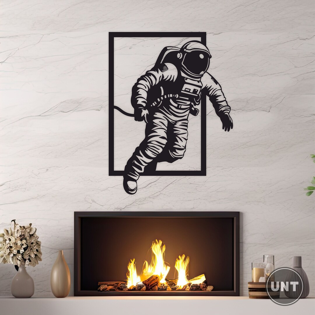 Astronaut Wall Decor: Laser Cut MDF Outer Space Kids Room Art - Etsy UK
