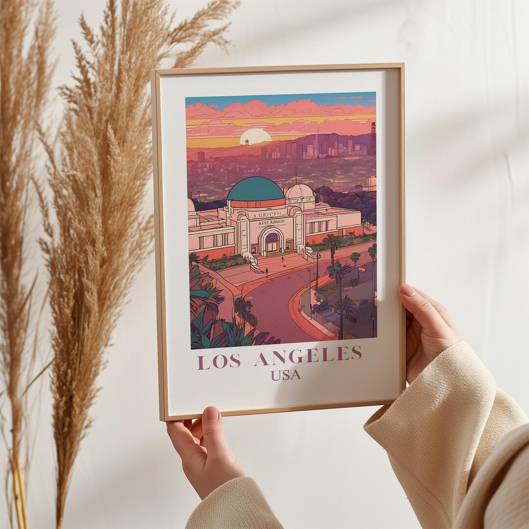 Los Angeles Griffith Observatory Wood Wall Decor, Travel Wall Art ...
