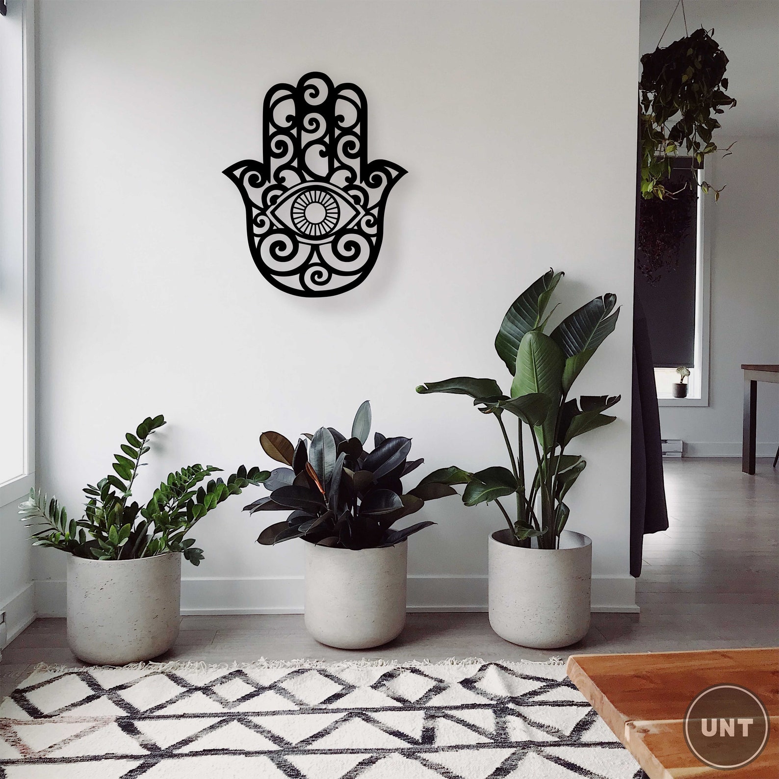 Hamsa Wall Art Hand of Fatima Wall Decoration Wooden Wall - Etsy