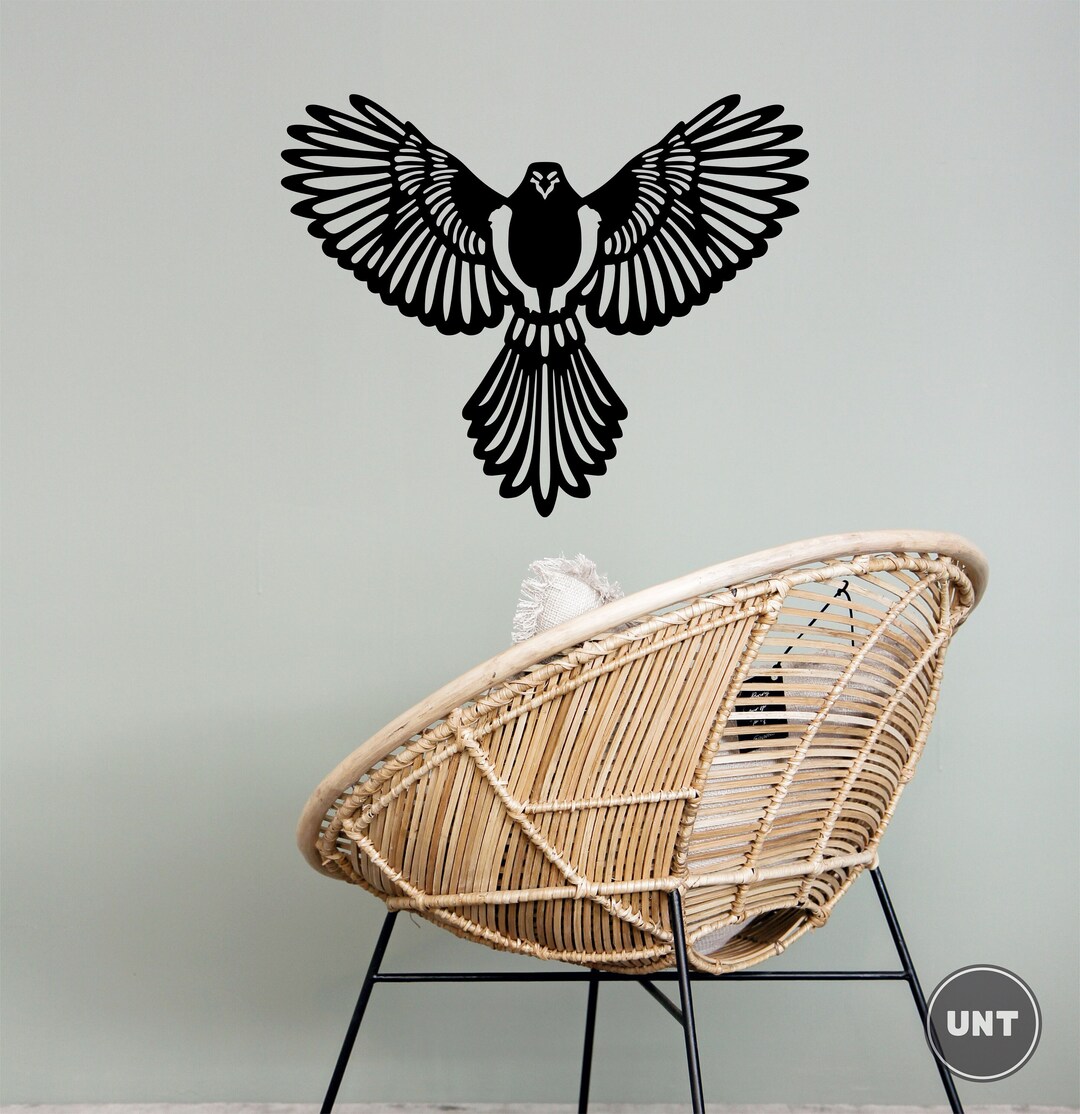 Falcon Wall Decor, Wooden Hawk Wall Decoration, Wall Art, Housewarming ...