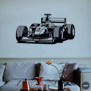 Formula 1 Wall Art, Formula Racing Wall Decor Wooden, Garage Gift, Car ...