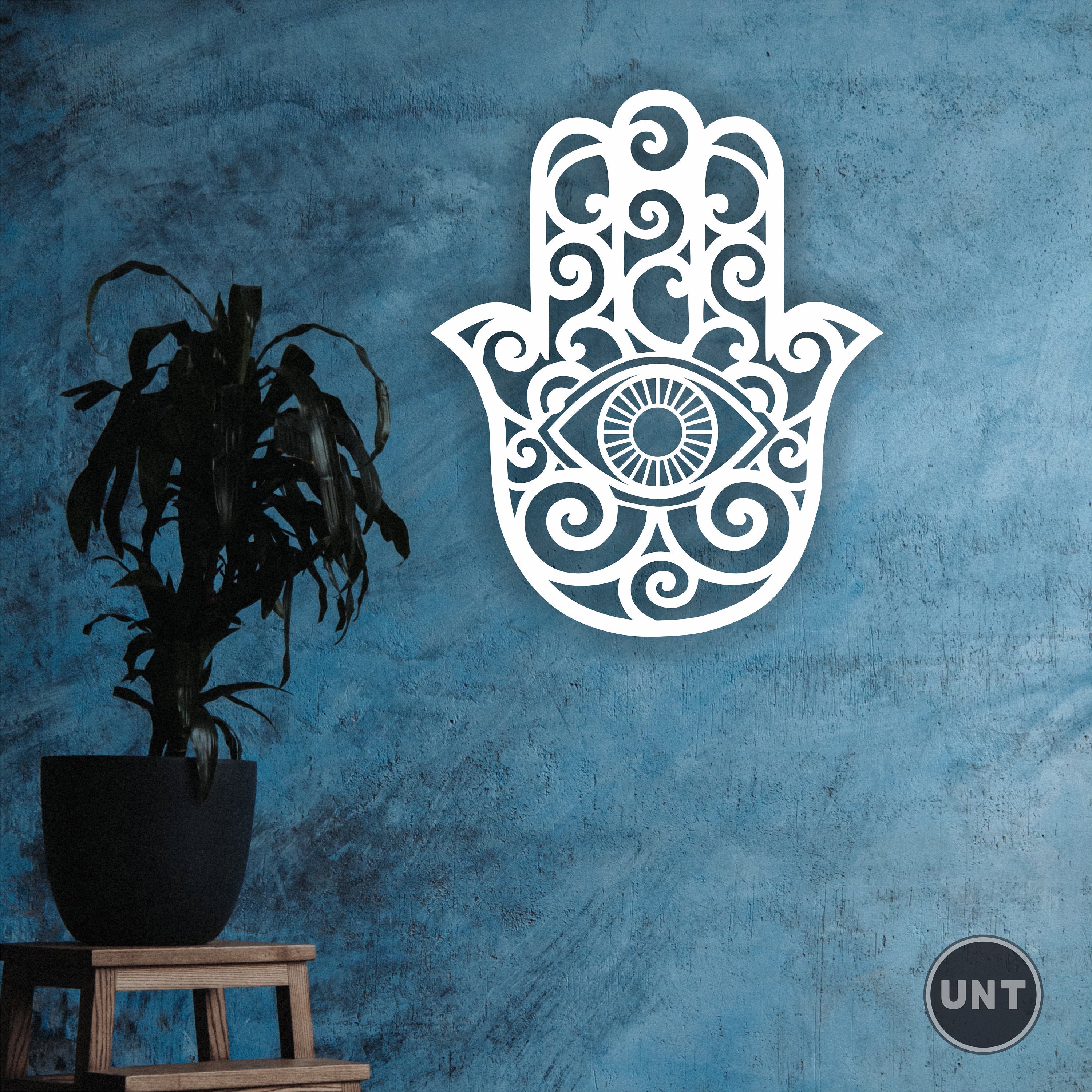 Hamsa Wall Art Hand of Fatima Wall Decoration Wooden Wall | Etsy