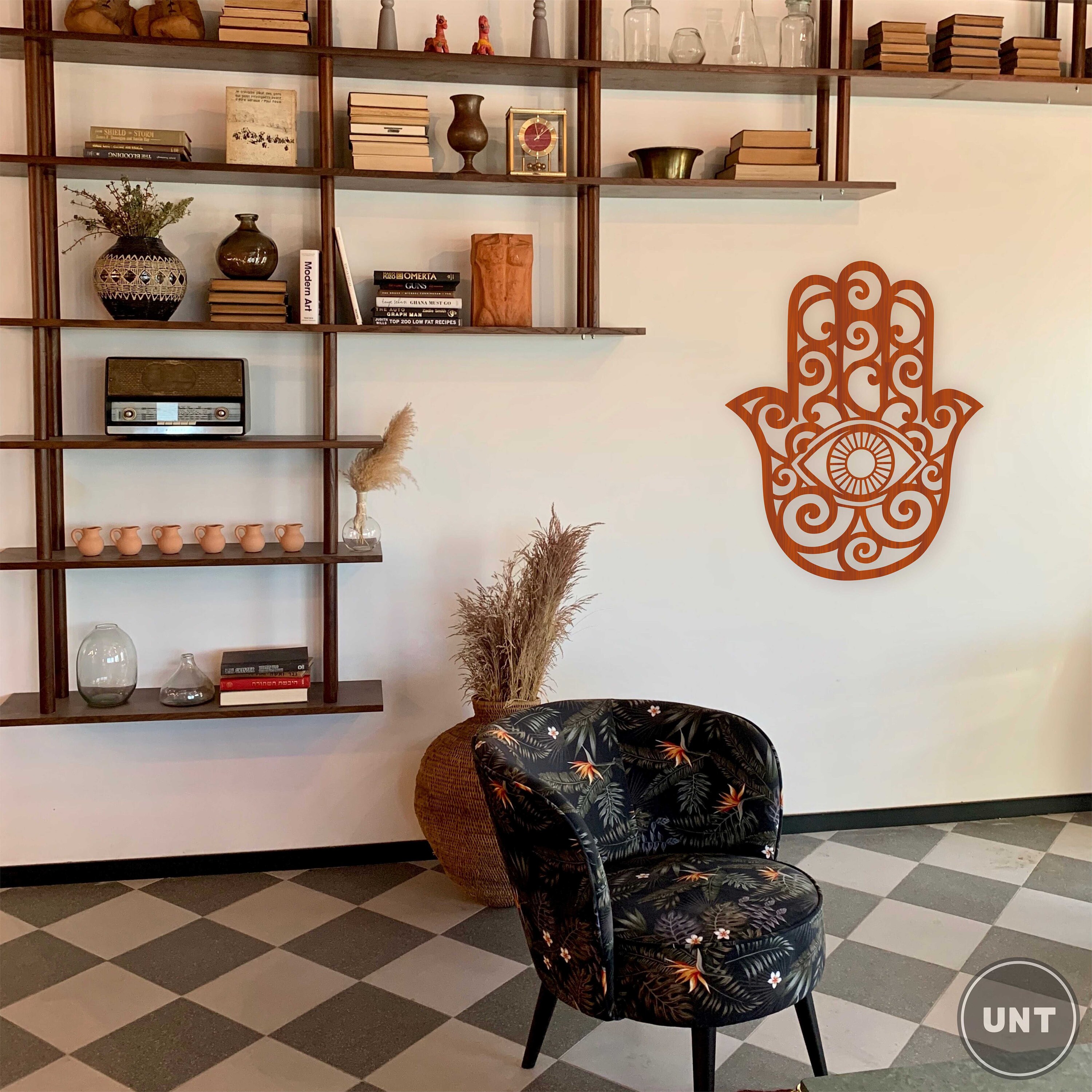 Hamsa Wall Art Hand of Fatima Wall Decoration Wooden Wall | Etsy