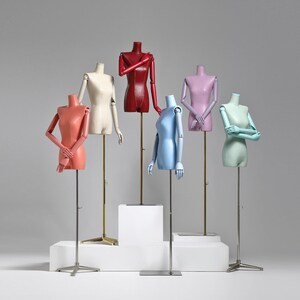 Luxury Female Mannequin Torso Display,colorful Leather Fabric Women ...