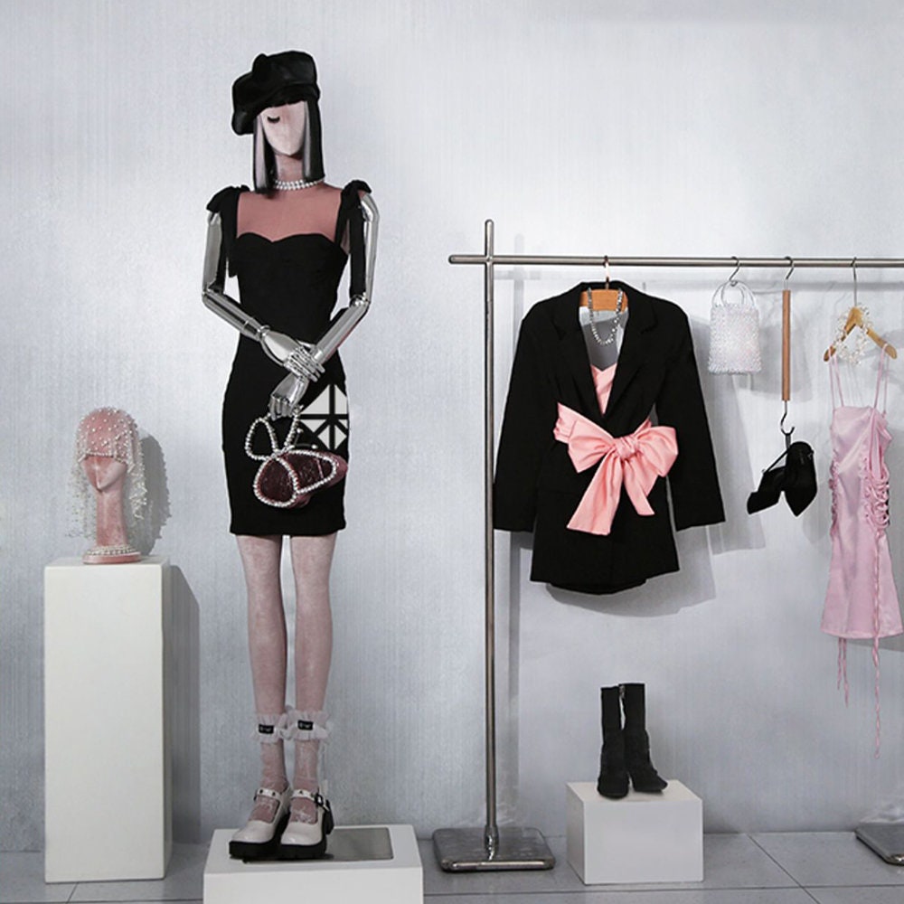 Half Full Body Female Display Dress Form With Wigsstand Sit | Etsy