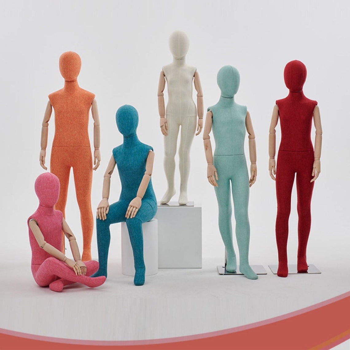 Luxury Colorful Kid Torso Mannequin Full Bodyfiberglass Child - Etsy