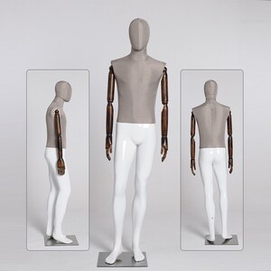 Good Quality Adult Male Mannequin Full Body Form,linen Fabric Mannequin ...