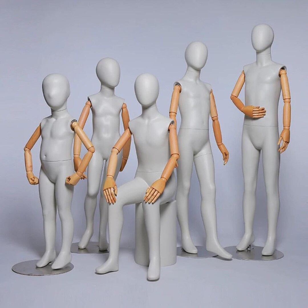 Jelimate Luxury Kid Full Body Mannequin With Wooden Arms,stand/sitting ...