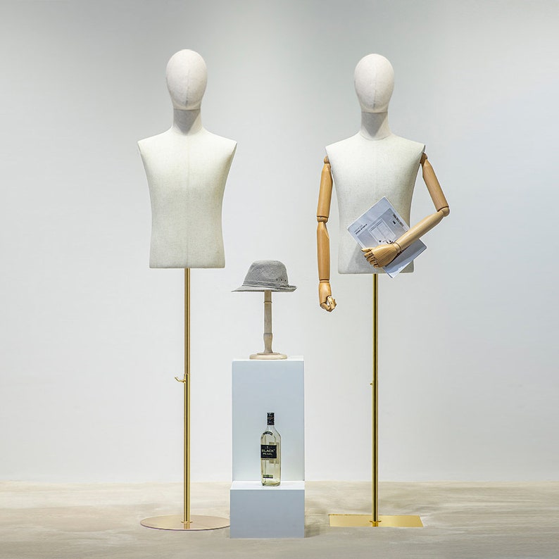 Half Body Male Torso Mannequin Head Standstore Window - Etsy