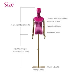 Half Body Velvet Display Mannequin Torso Female,colorful Velvet Dress ...