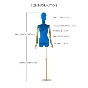 High End Female Torso Mannequin Dress Form,colorful Velvet Mannequin ...