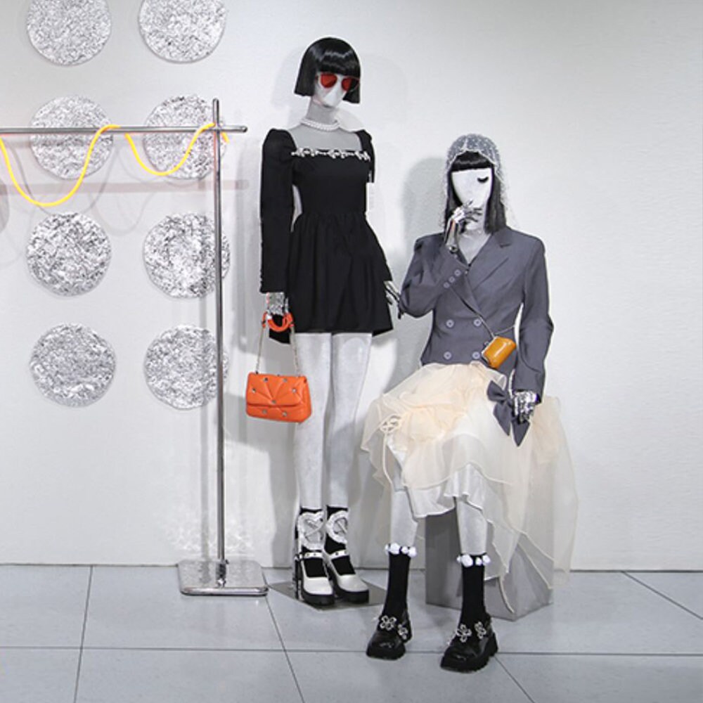 Half Full Body Female Display Dress Form With Wigsstand Sit | Etsy