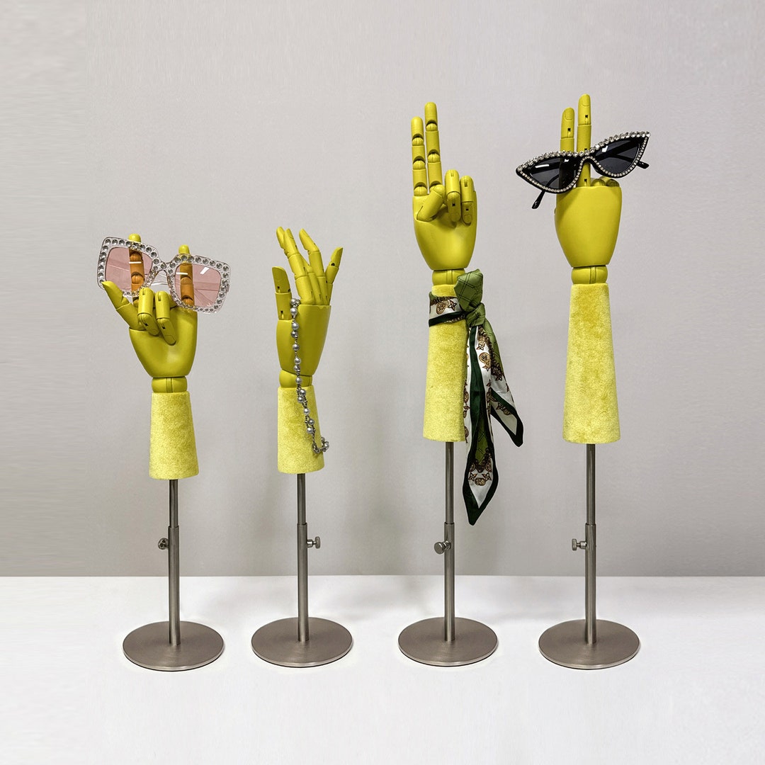 Luxury Female Left Right Wooden Mannequin Hand,colorful Velvet ...