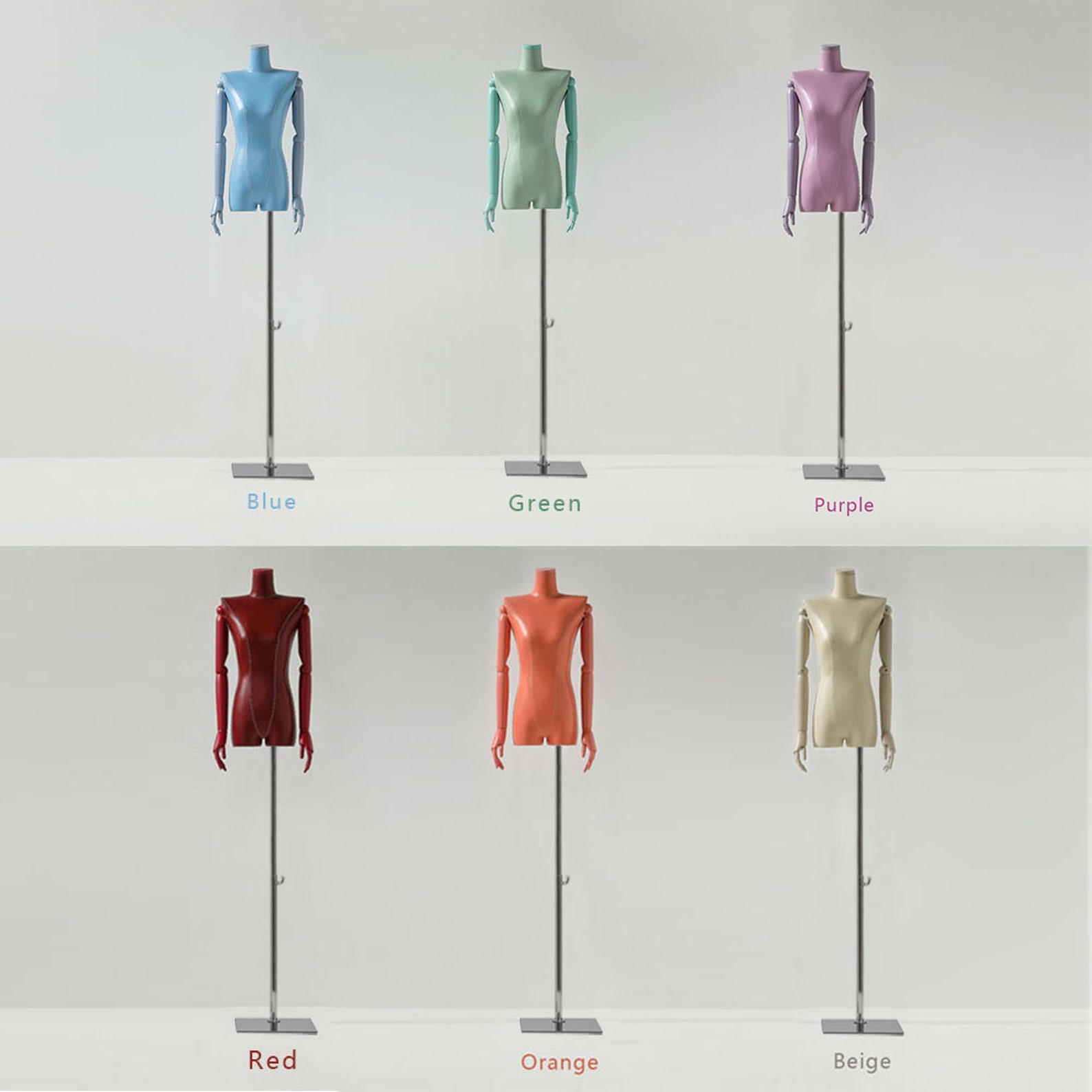 Luxury Female Mannequin Torso Displaycolorful Leather Fabric - Etsy