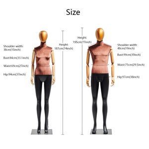 Luxury Male Female Full Body Display Mannequin,upper Bust Wrapping ...