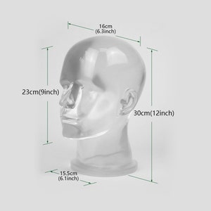 Clear Mannequin Head Bust Sunglasses Storage Rack,jewelry Display Bust ...