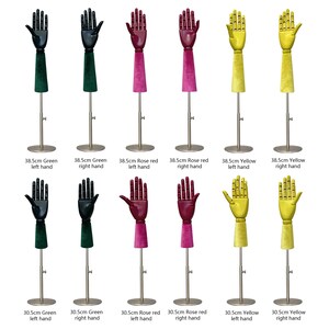 Luxury Female Left Right Wooden Mannequin Hand,colorful Velvet ...