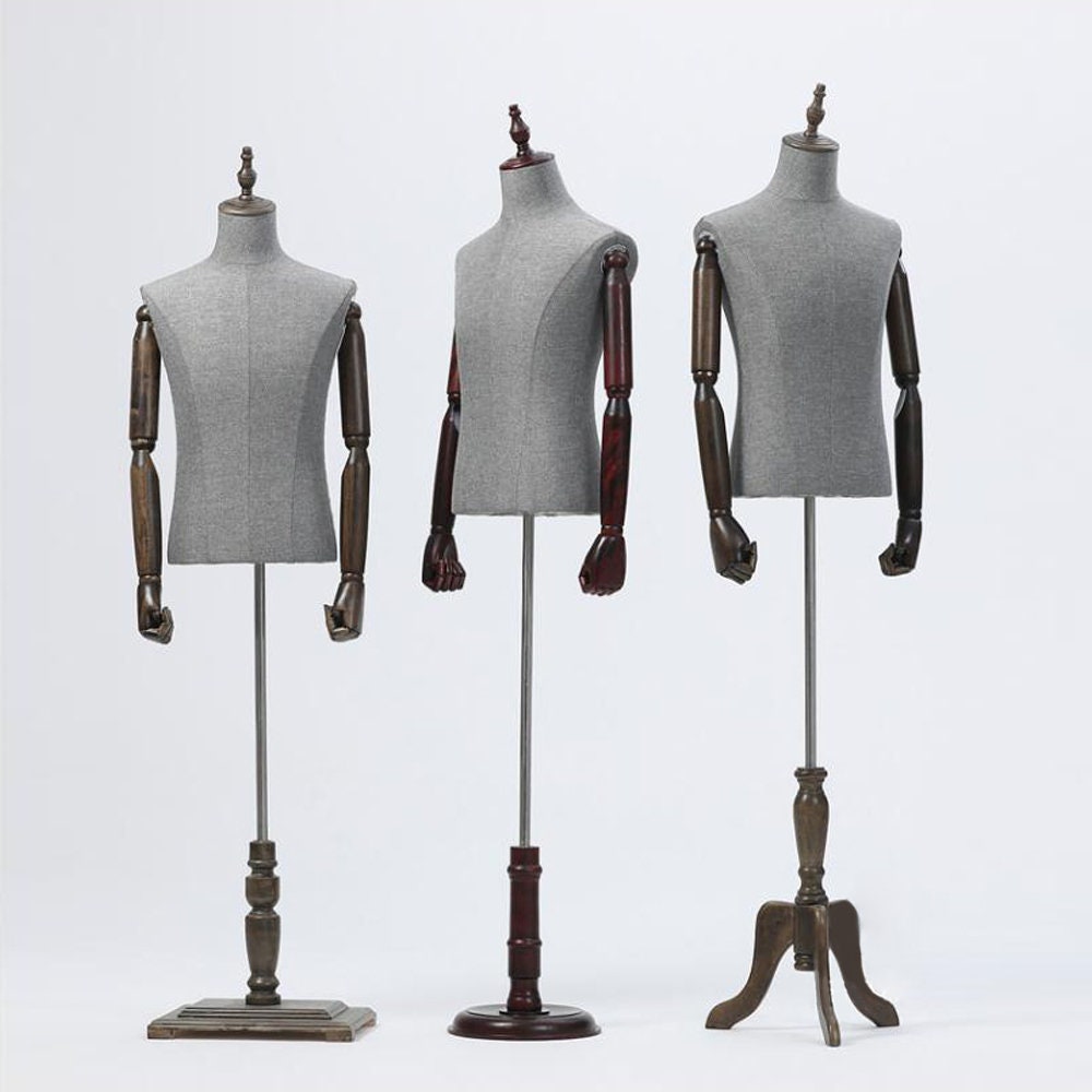 Male Half Body Display Dress Form Fabric Mannequin Torso - Etsy Australia