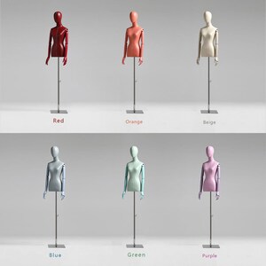 Luxury Female Mannequin Torso Display,colorful Leather Fabric Women ...