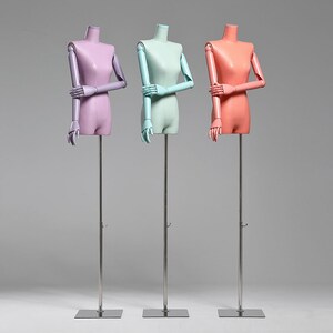 Luxury Female Mannequin Torso Display,colorful Leather Fabric Women ...