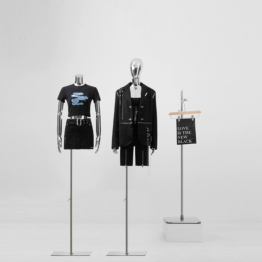 High Grade Chrome Silver Mannequin Torso Female,wedding Dress Display ...