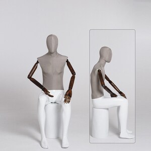 Good Quality Adult Male Mannequin Full Body Form,linen Fabric Mannequin ...