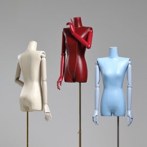 Luxury Female Mannequin Torso Display,colorful Leather Fabric Women ...