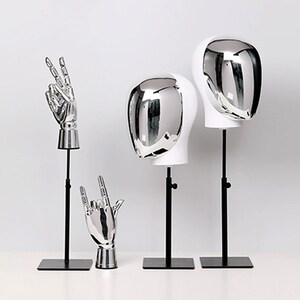 High End Chrome Gold Mannequin Head Display,hat Jewelry Display Head ...
