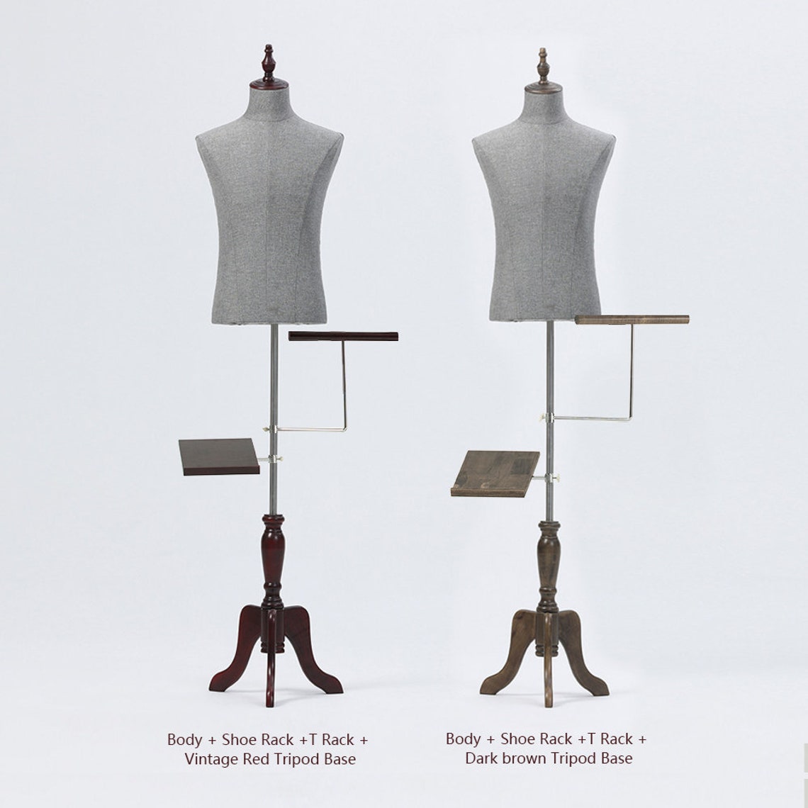 Male Half Body Display Dress Form Fabric Mannequin Torso | Etsy