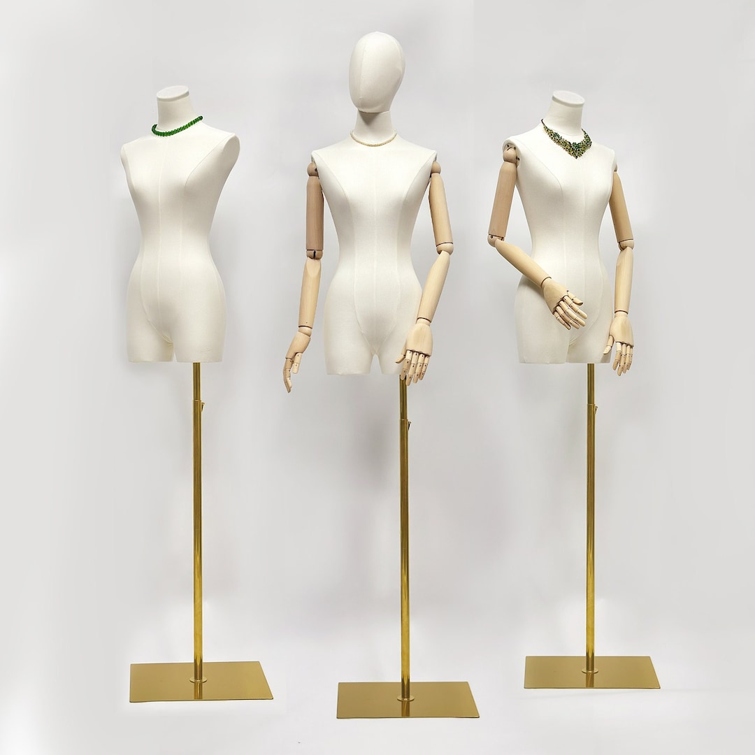 Half Body Adult Size Female Display Mannequin Torso,beige Dress Form ...