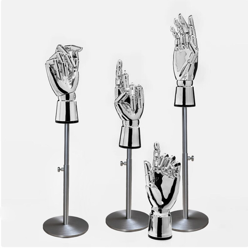 Silver Chrome Gold Female Hand Dress Formluxury Plate Hand - Etsy