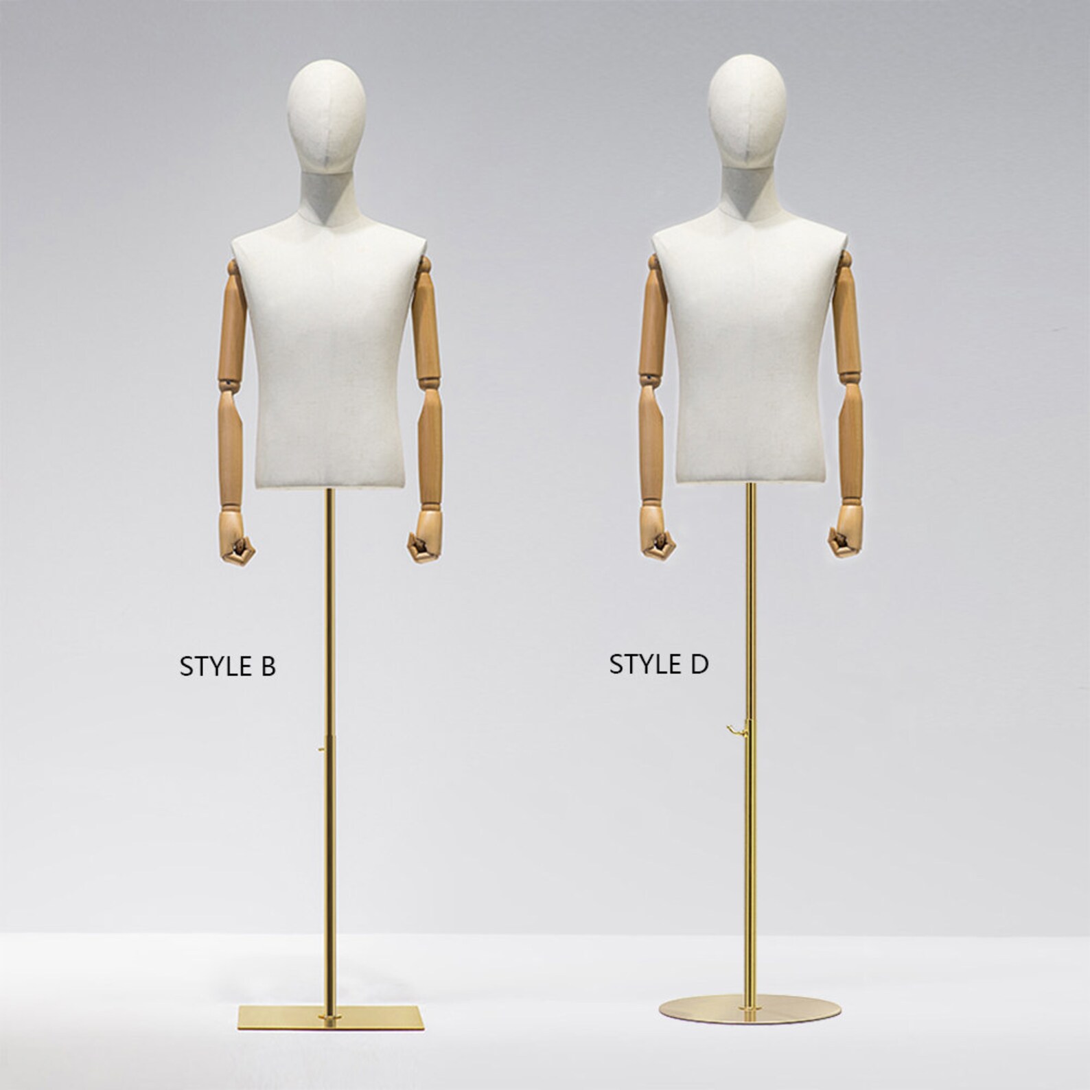 Half Body Male Torso Mannequin Head Standstore Window - Etsy