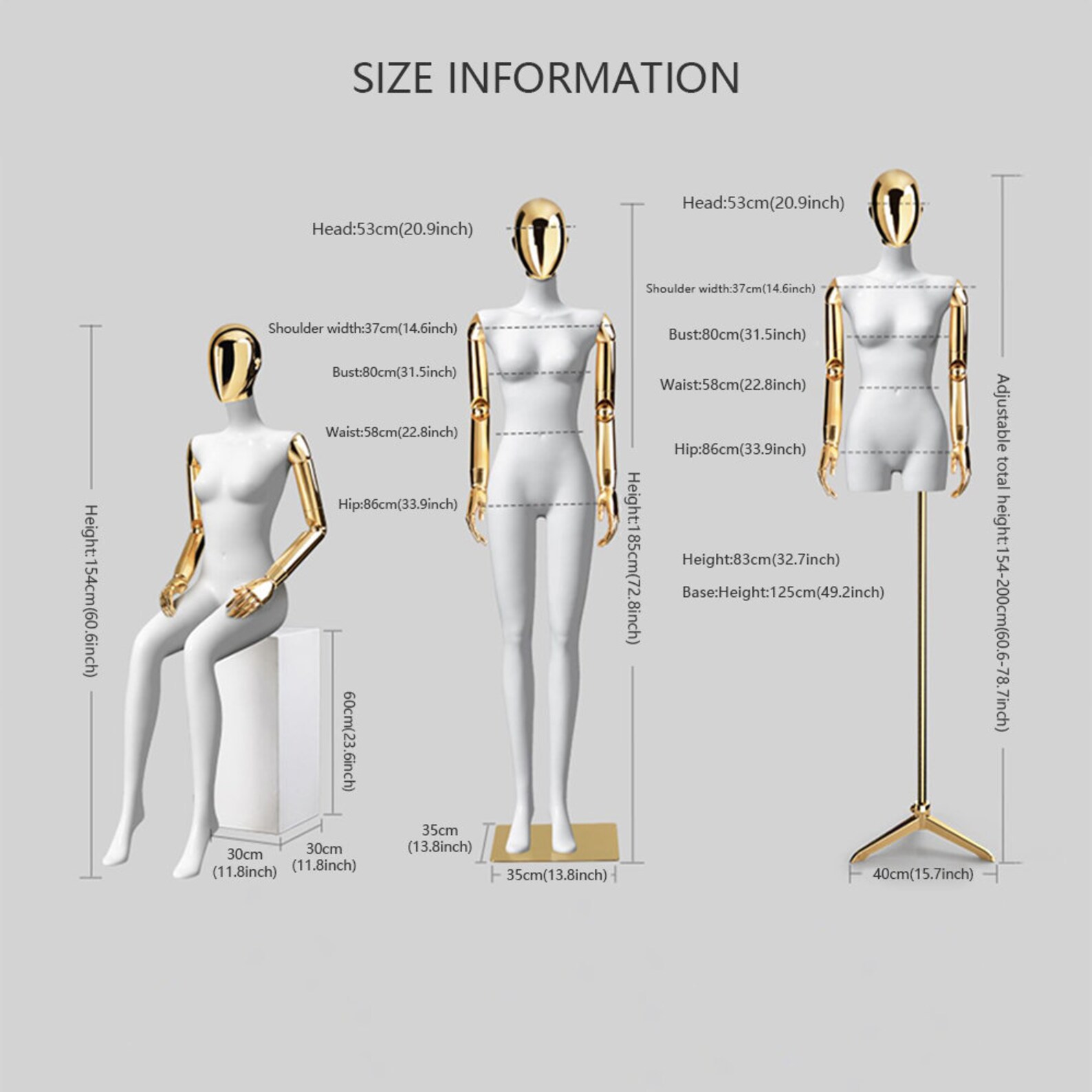 Matte White Female Mannequin Full Bodyhalf Body Women - Etsy