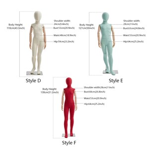 Luxury Colorful Kid Torso Mannequin Full Body,fiberglass Child ...