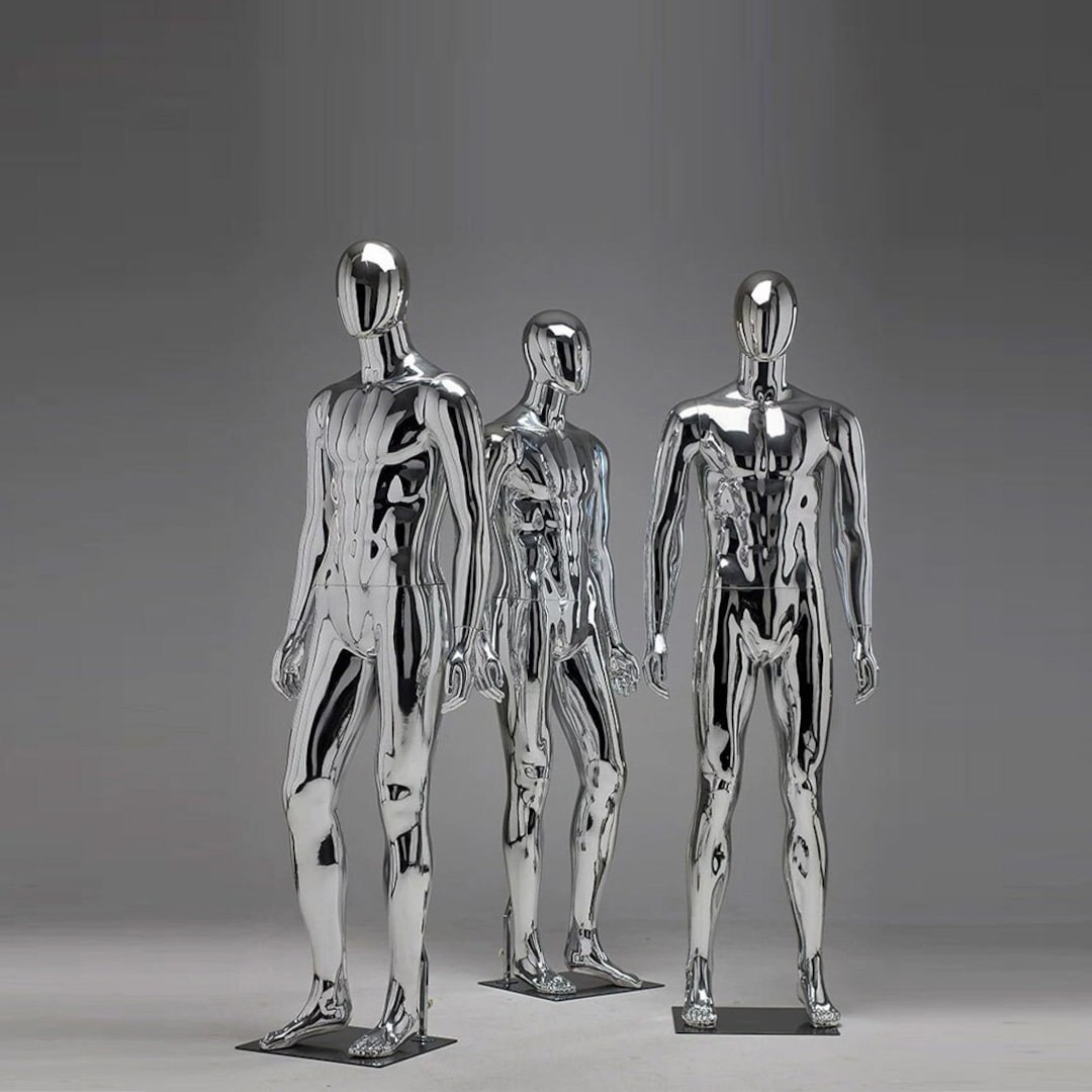Boutique Shiny Electroplate Chrome Mannequin Full Bodyfashion - Etsy