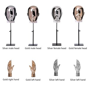 Luxury Female Silver Gold Mannequin Head Stand,jewelry Display Head ...