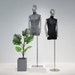 Half Body Male Mannequin Torso With Silver Gold Head,grey Black Beige ...