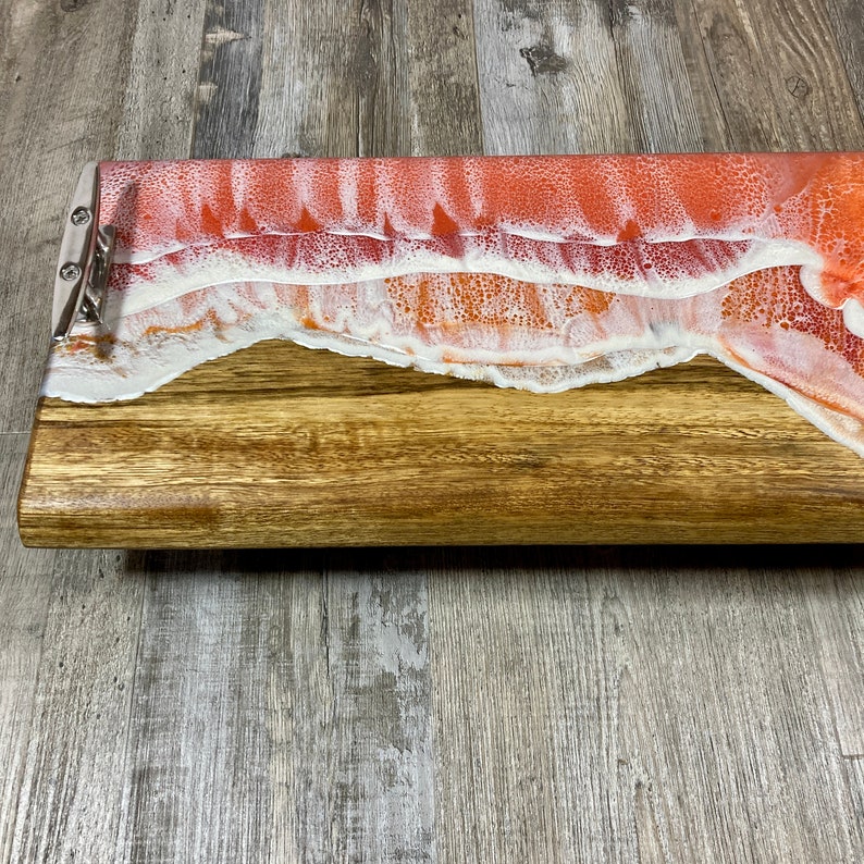 Sunset Ocean Waves Serving Tray - Etsy