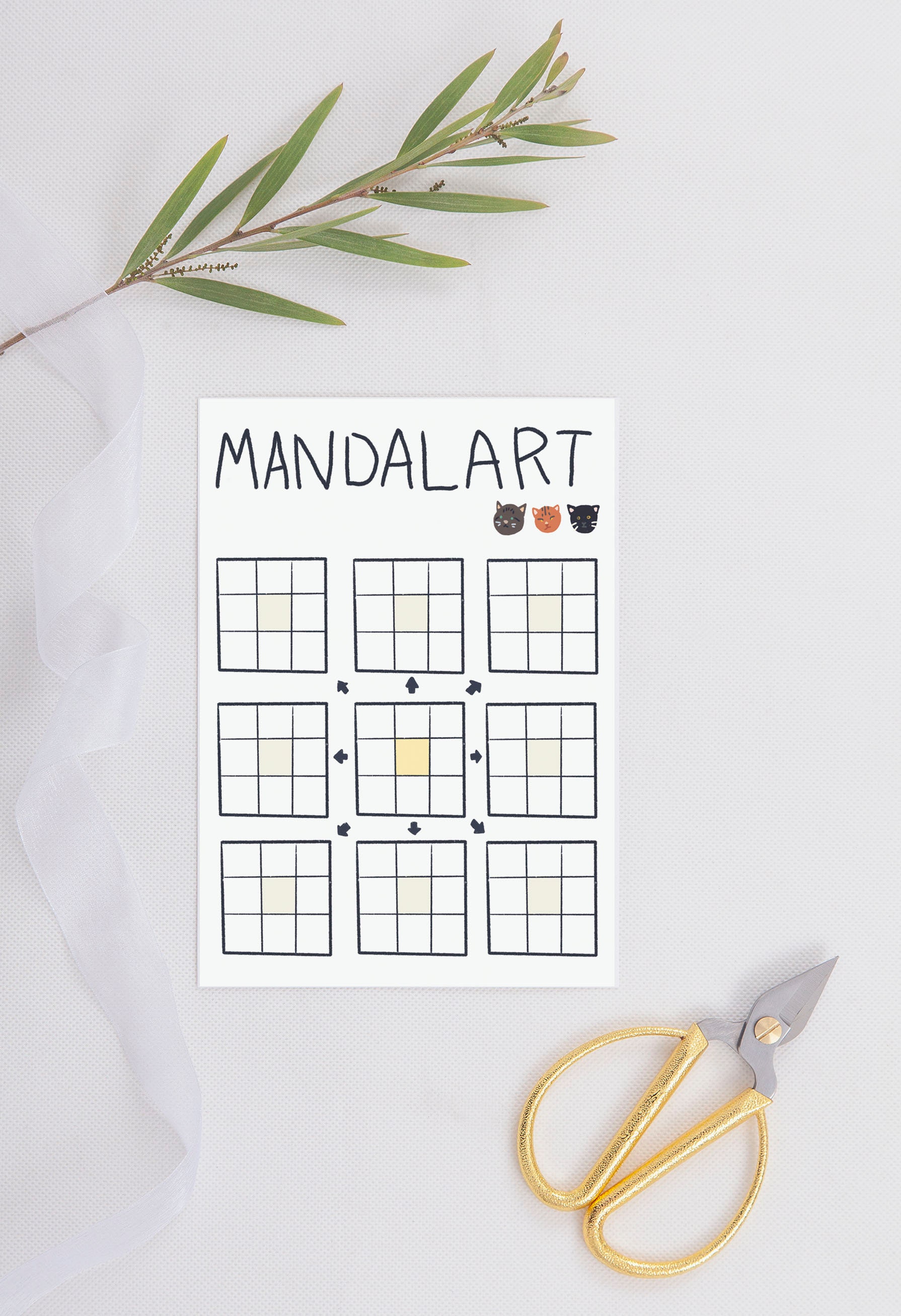 Digital Mandalart Planner, Printable, Organization, Purpose Planner, New Years Resolution - Etsy