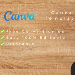 Chalkboard Style Cafe, Restaurant Menu Editable Canva Template ...