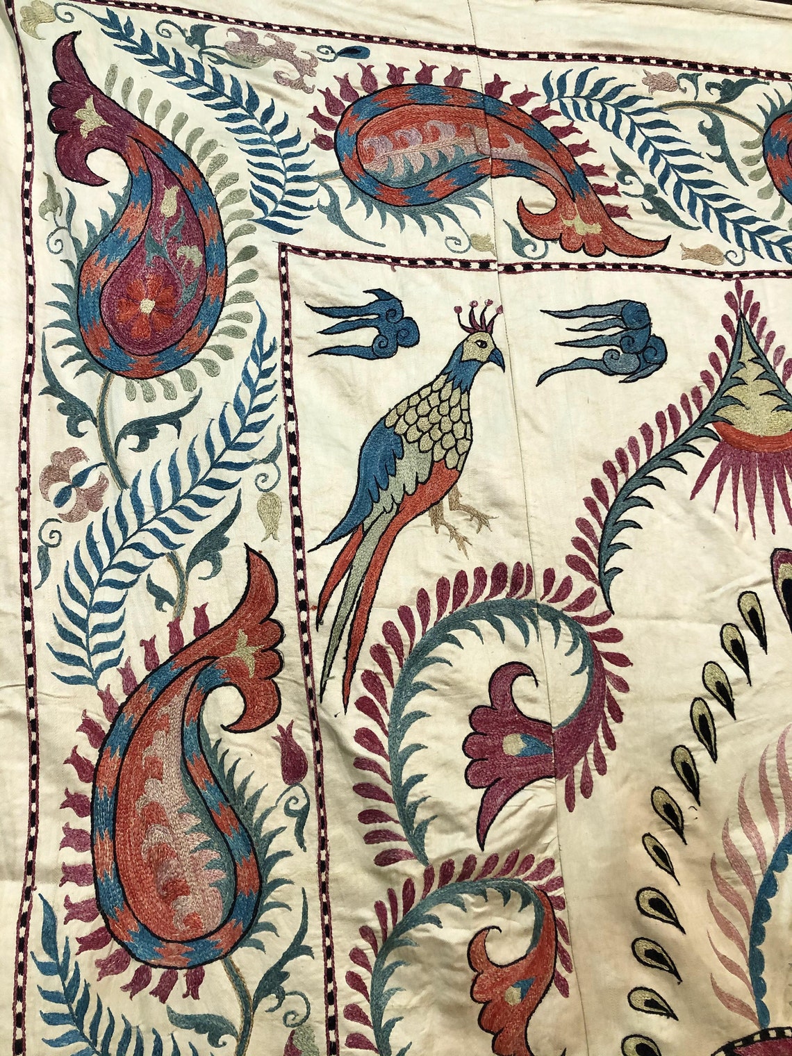 Suzanihand Made Suzani Textile Silk Suzani Bukhara - Etsy