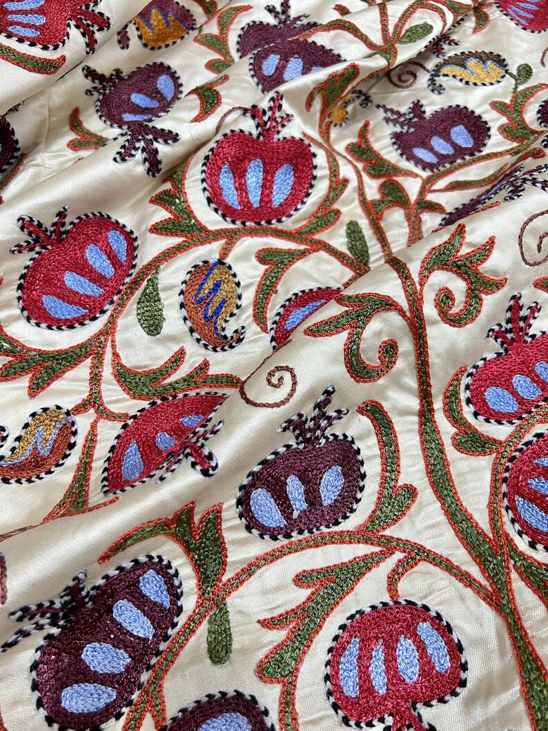 Uzbek Suzani Throw With Tree of Life Design Suzani Textile - Etsy