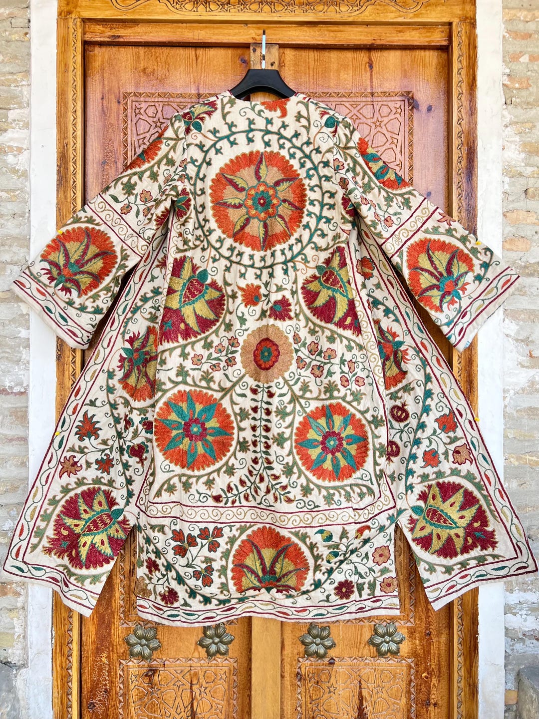 Suzani Coat With Antique Bukhara Pattern, Designed by Miran Coat ...
